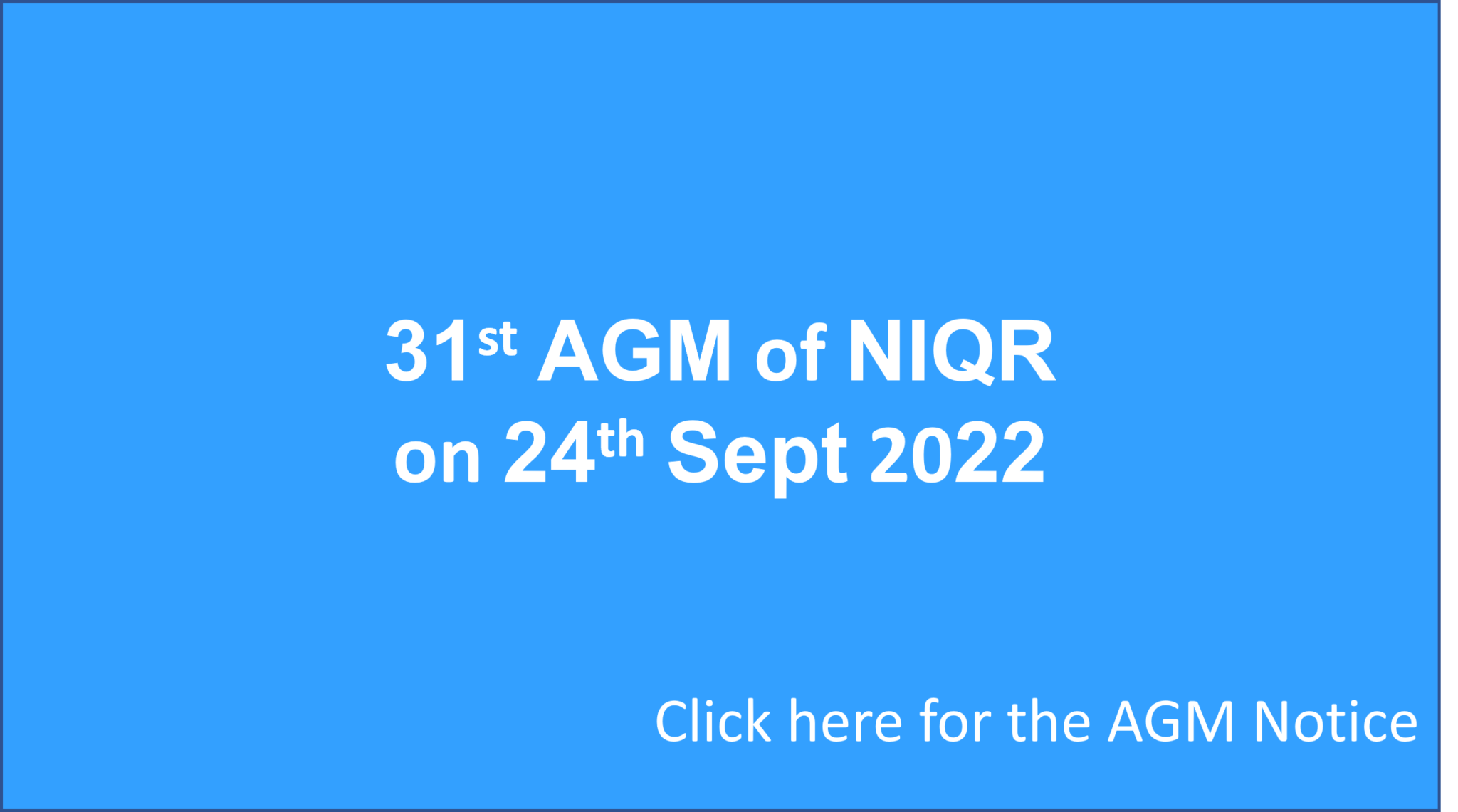 How National Institution for Quality and Reliability (NIQR) Was Born